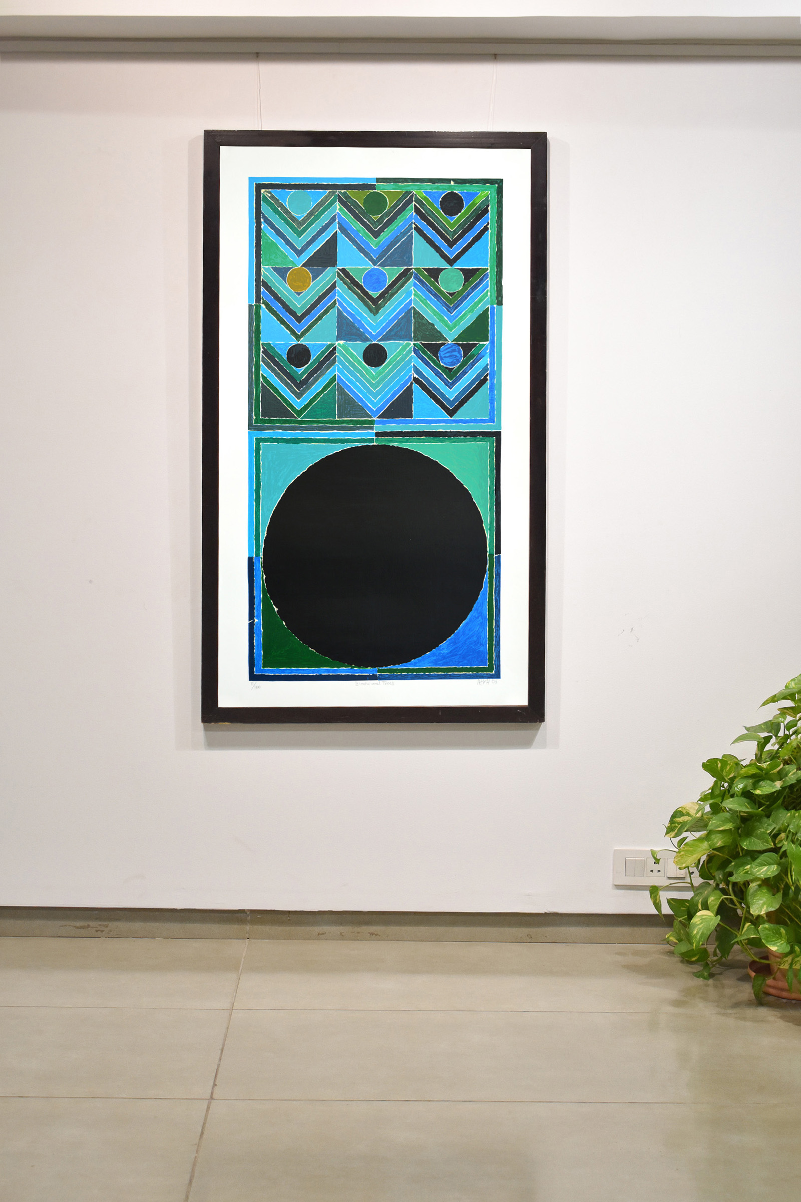 Bindu and Trees | Serigraph by S. H. Raza | Limited Edition Print ...